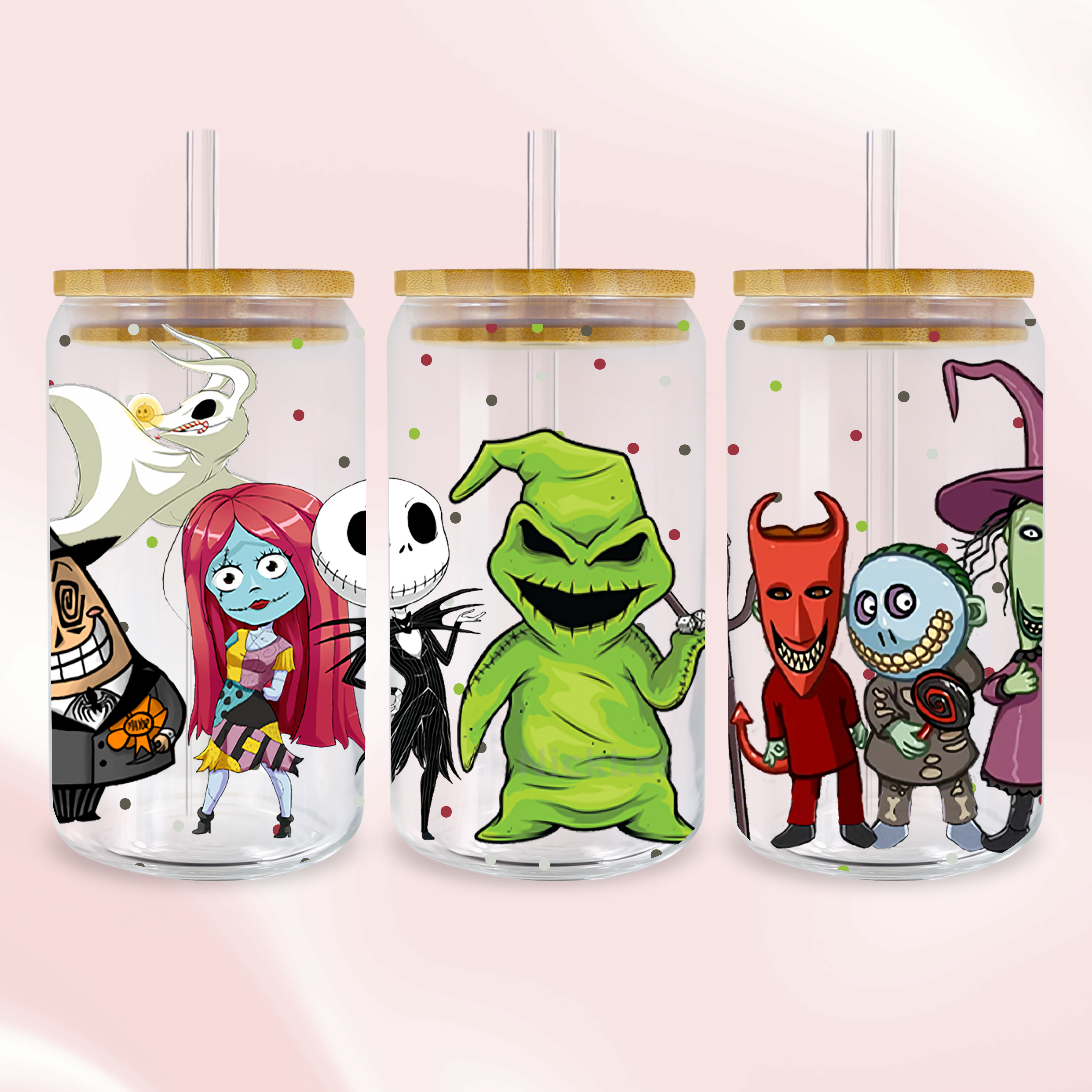 Scary Characters Wrap - Full Color UV DTF Wrap Easy Apply Permanent Tr