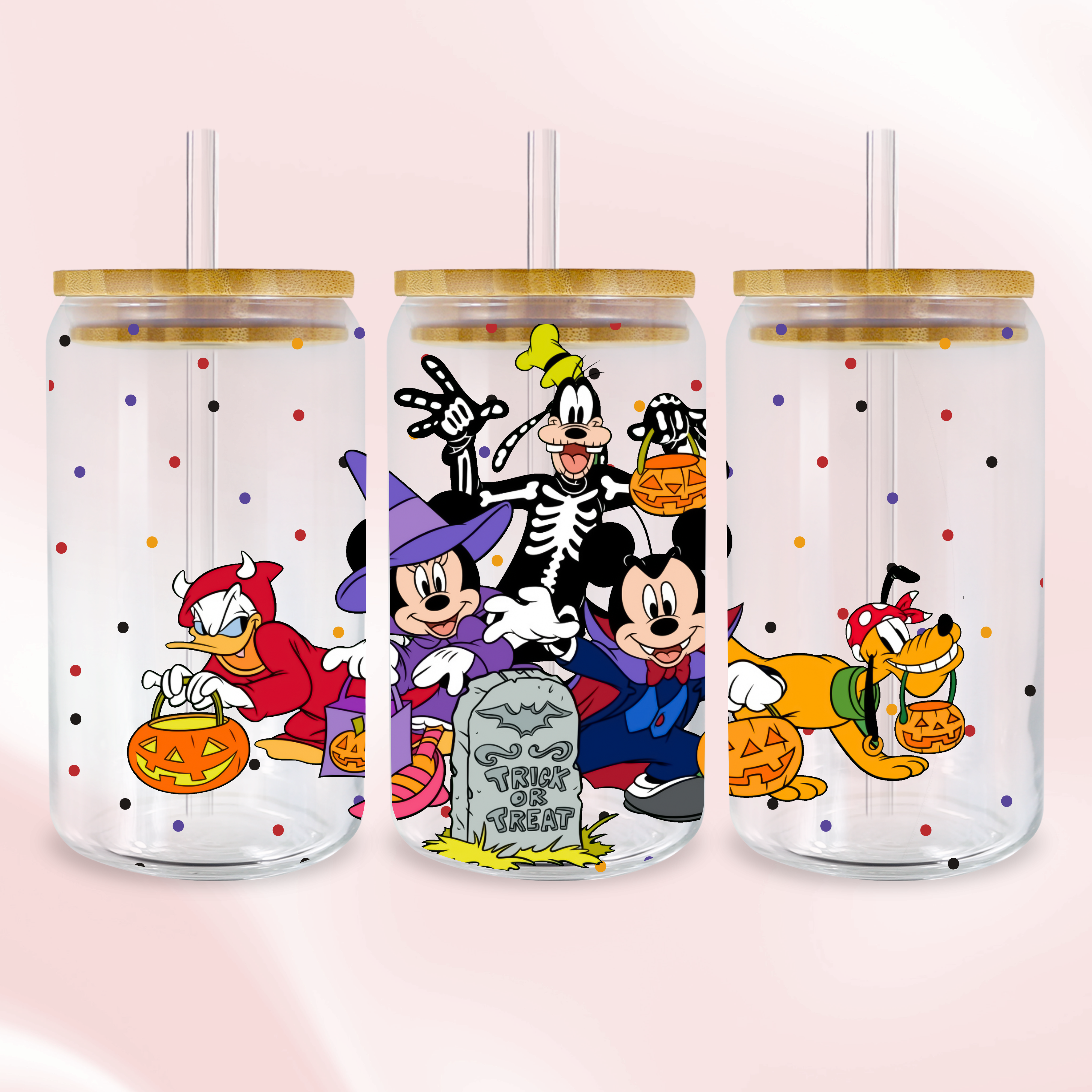 Trick Or Treat Clubhouse Wrap - Full Color UV DTF Wrap Easy Apply Perm