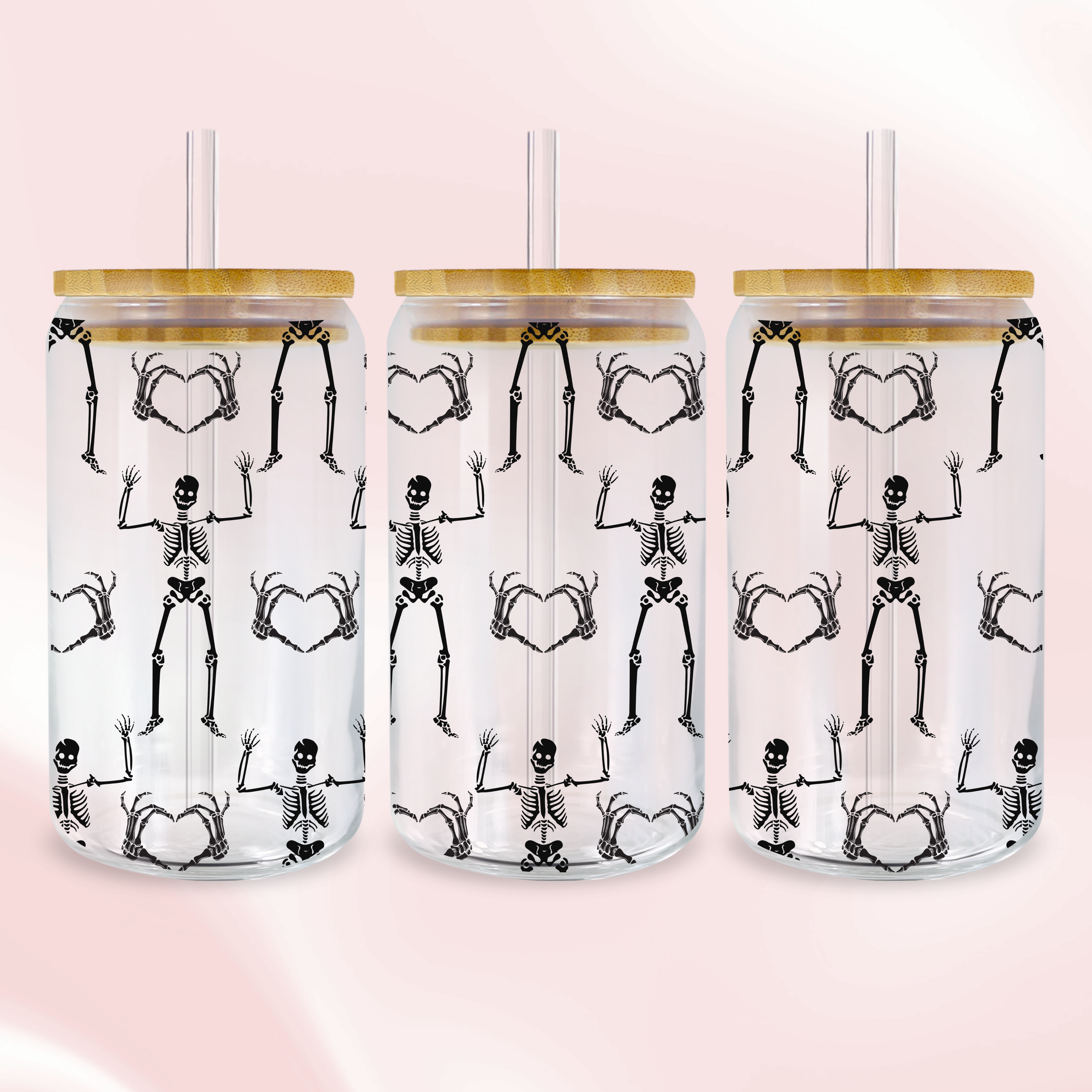 Skeletons Wrap - Full Color UV DTF Wrap Easy Apply Permanent Transfers