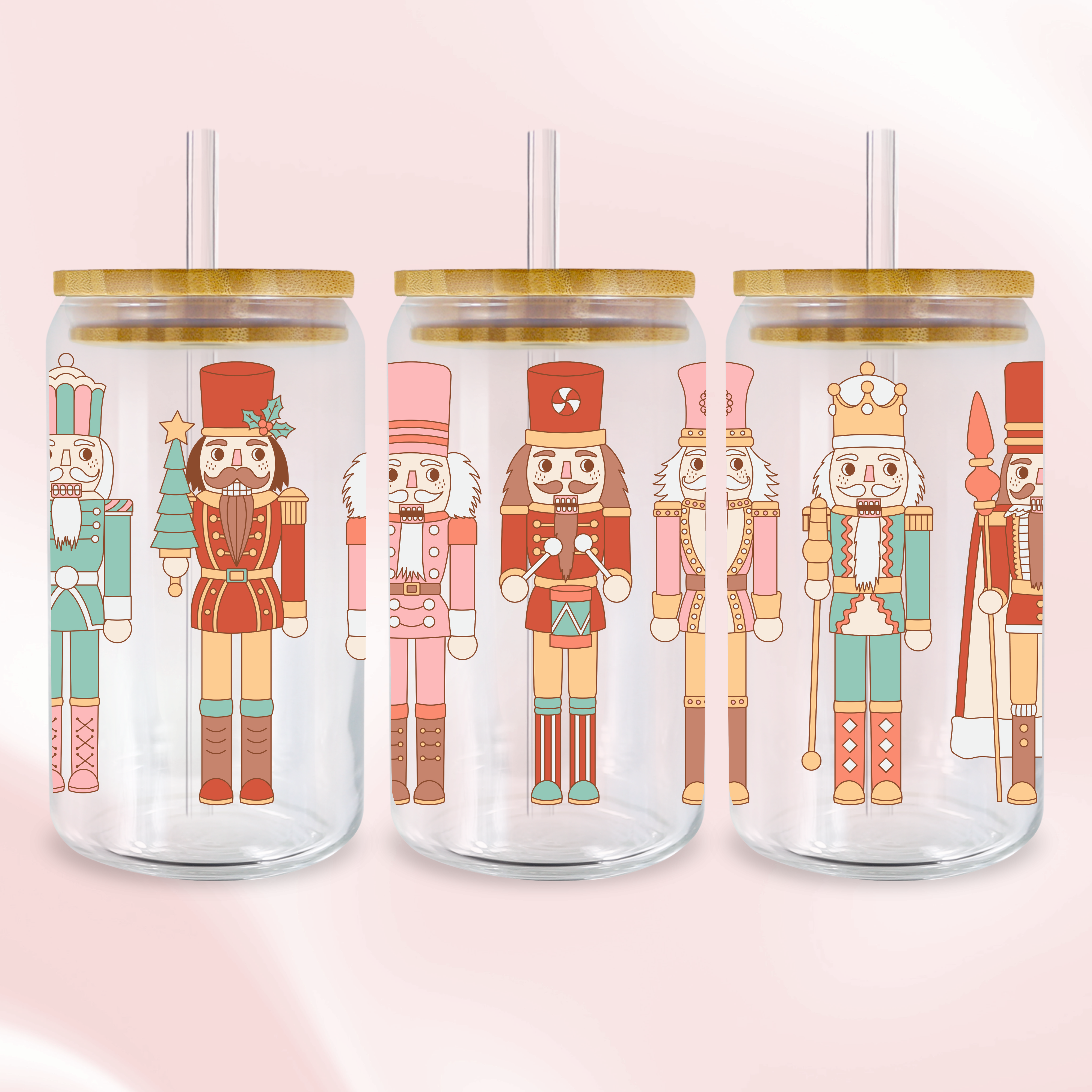 Nutcracker Soldiers Wrap - Full Color UV DTF Wrap Easy Apply Permanent